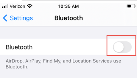 Bluetooth Button on iOS