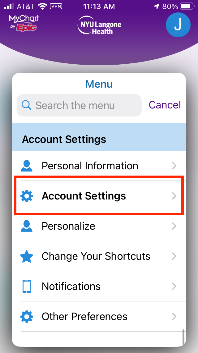 Account Settings